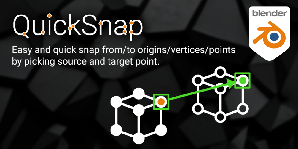 QuickSnap - Free vertex snap Blender Add-on