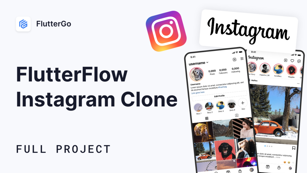 Instagram Clone Full FlutterFlow Template