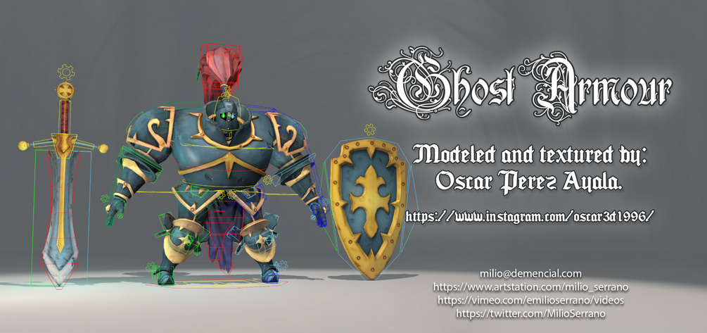 Ghost Armour, mGear Maya Rig