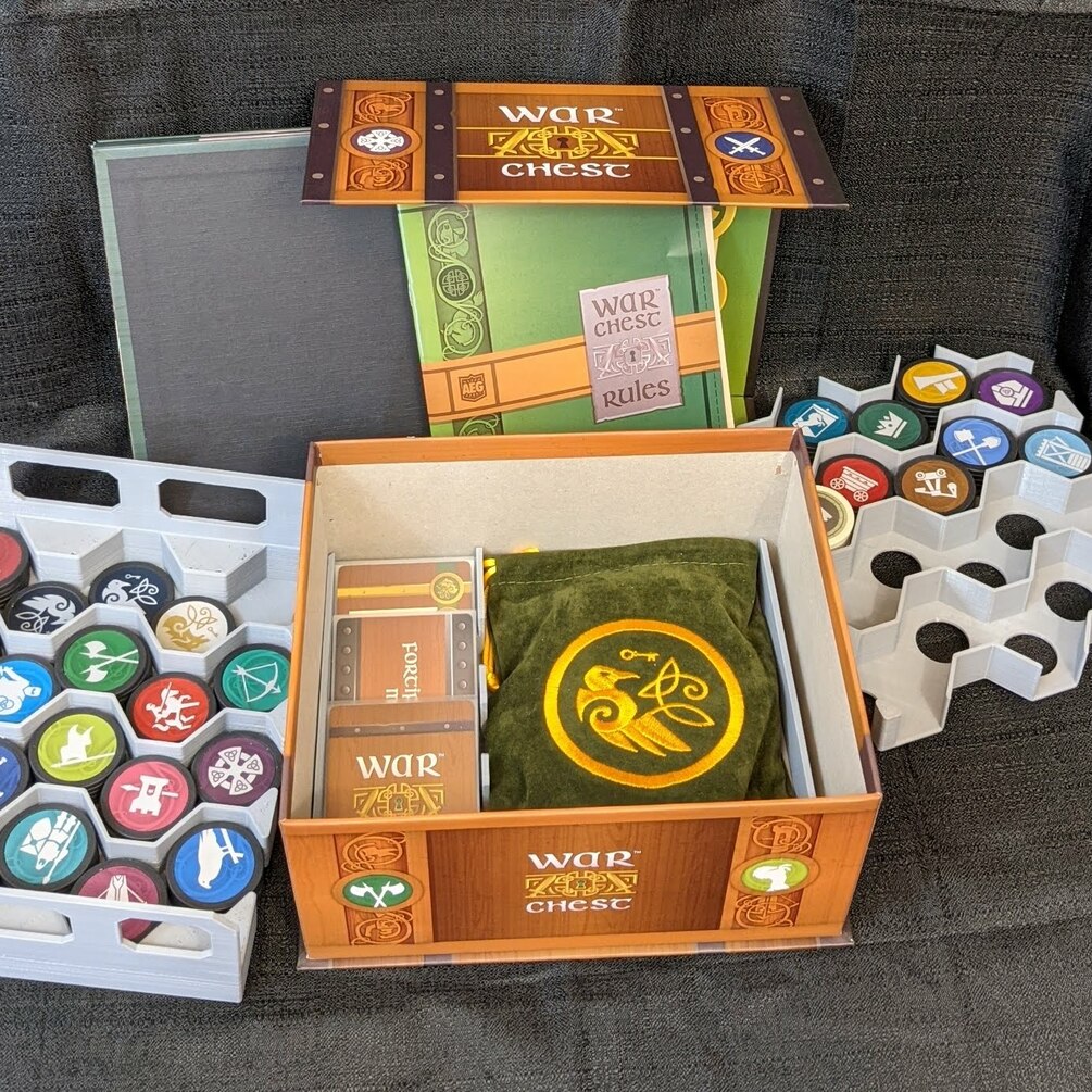 War Chest Board Game - Insert for easier Game Setup
