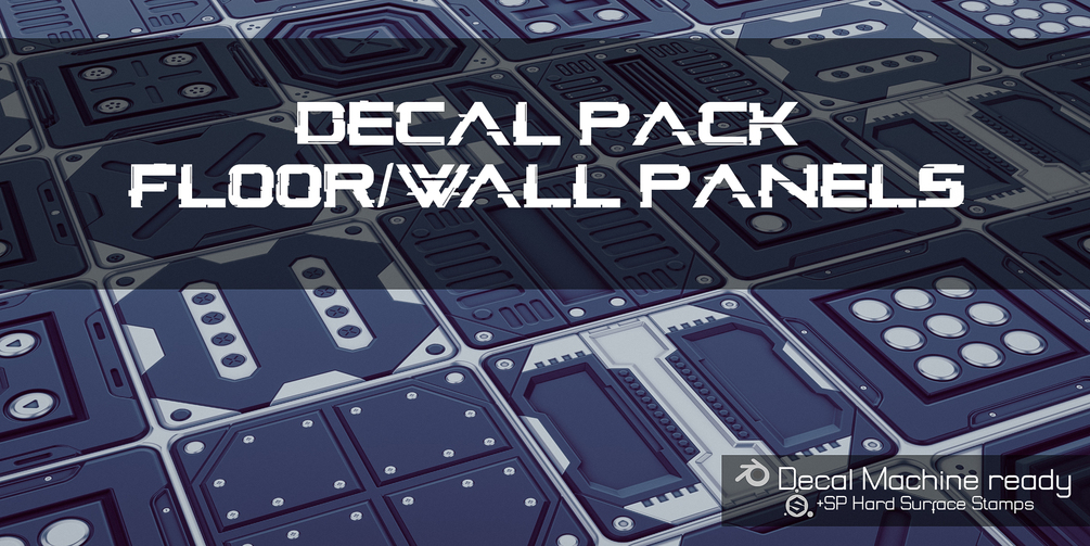 FREE | Decal Pack Floor/Wall panels | Decal Machine ready | Substance ...
