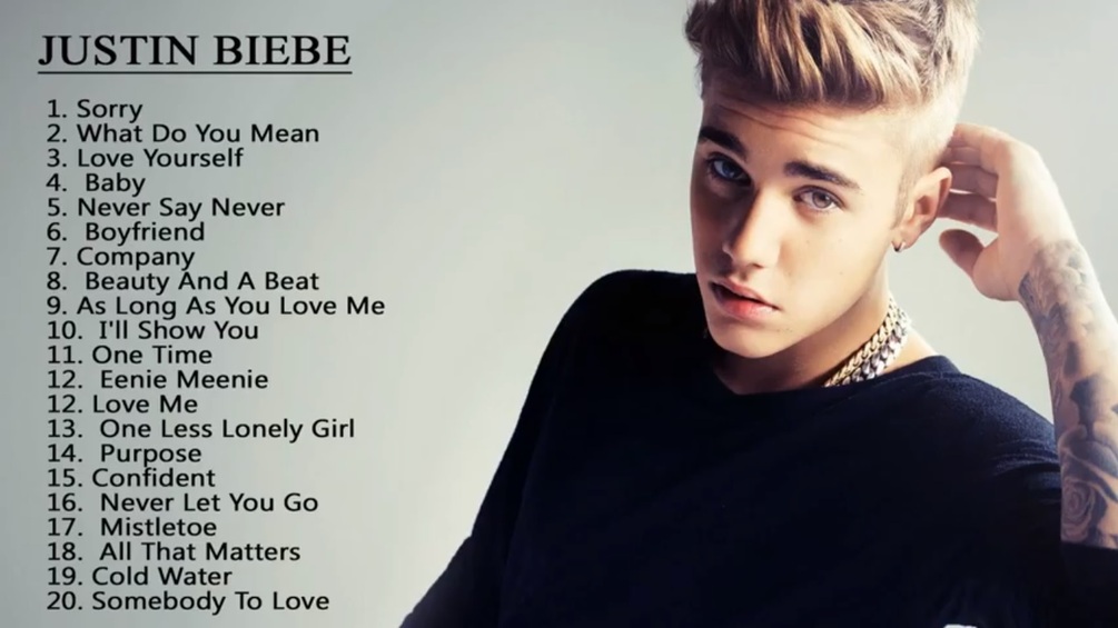 JUSTIN BIEBER GREATEST HITS