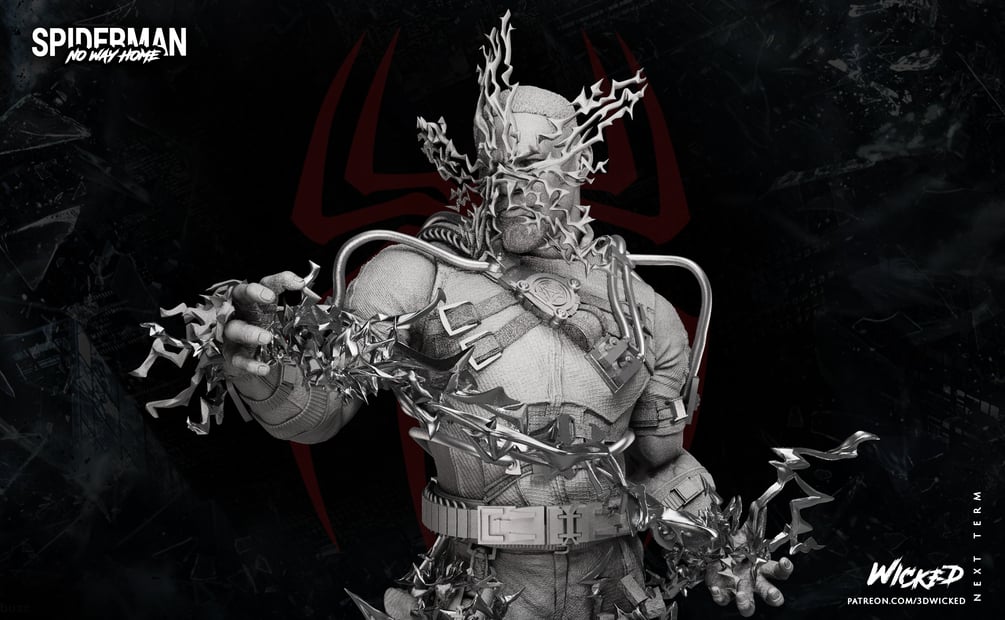 Wicked Marvel Electro Bust: Tested and ready for 3d printing