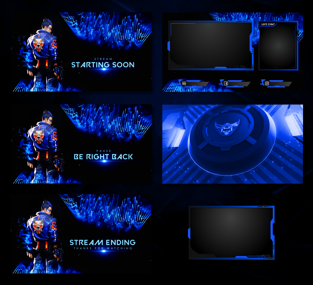Yoru Animated Stream Overlay (Valorant)