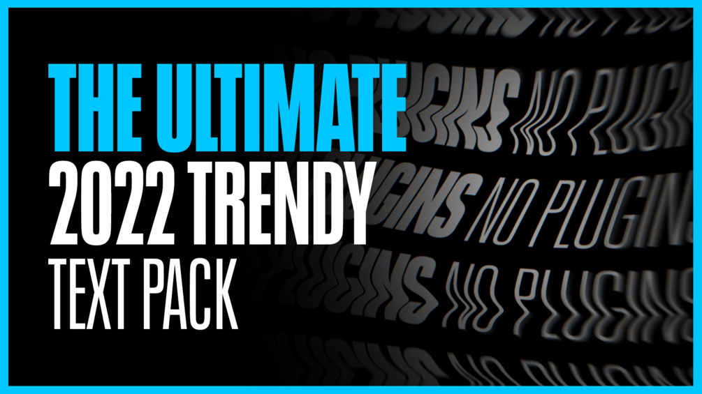 Ultimate 2022 trendy text pack |AFTER EFFECTS