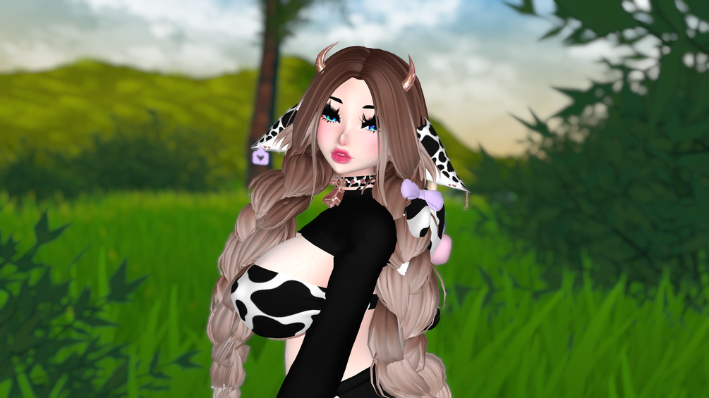 FREE! 'Daisy' - Cow Girl [VRChat 3D Model] QUEST