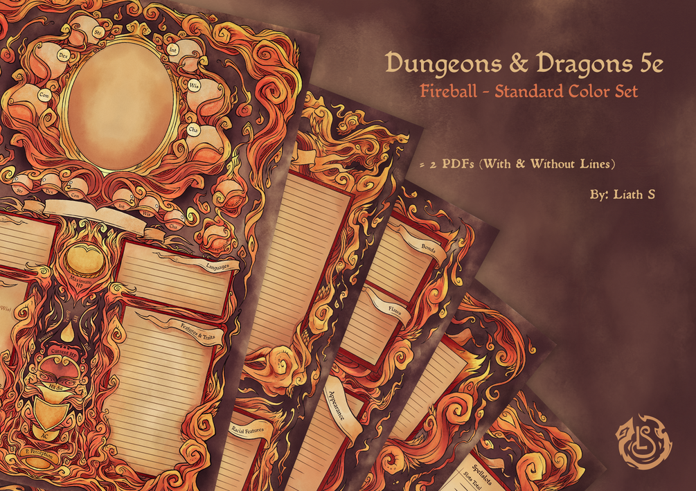 Dungeons & Dragons: Fireball Standard Set (Color)