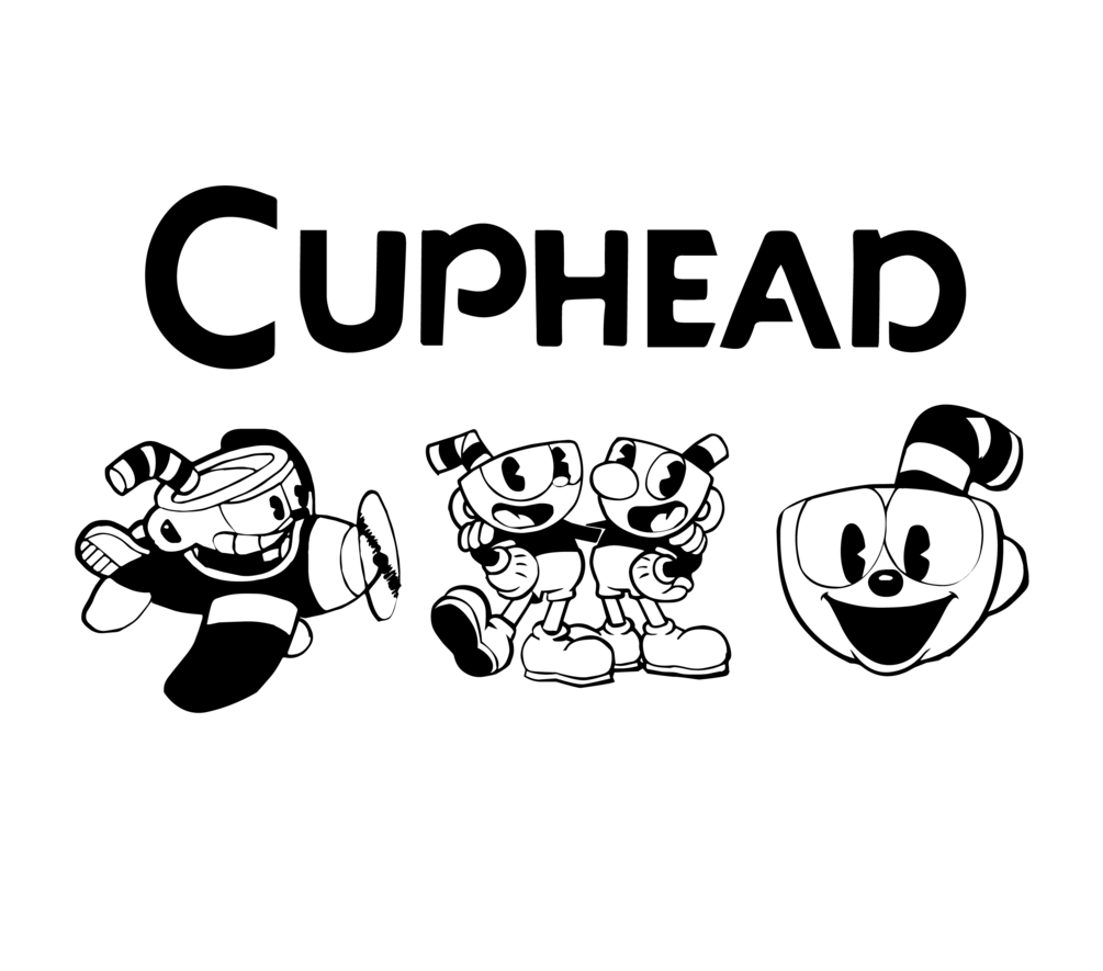 Cuphead SVG digital vector file for cutting machine