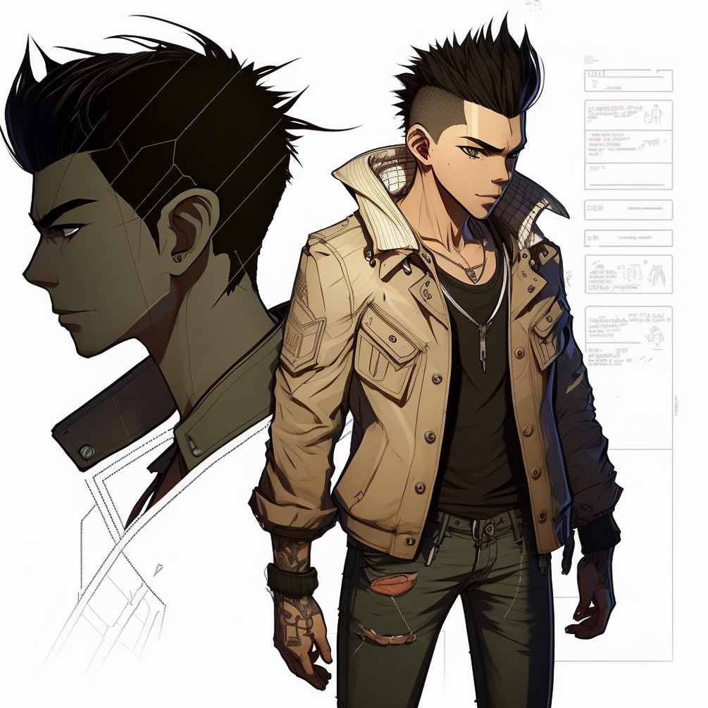 Ryker Blaze - Anime Character Design