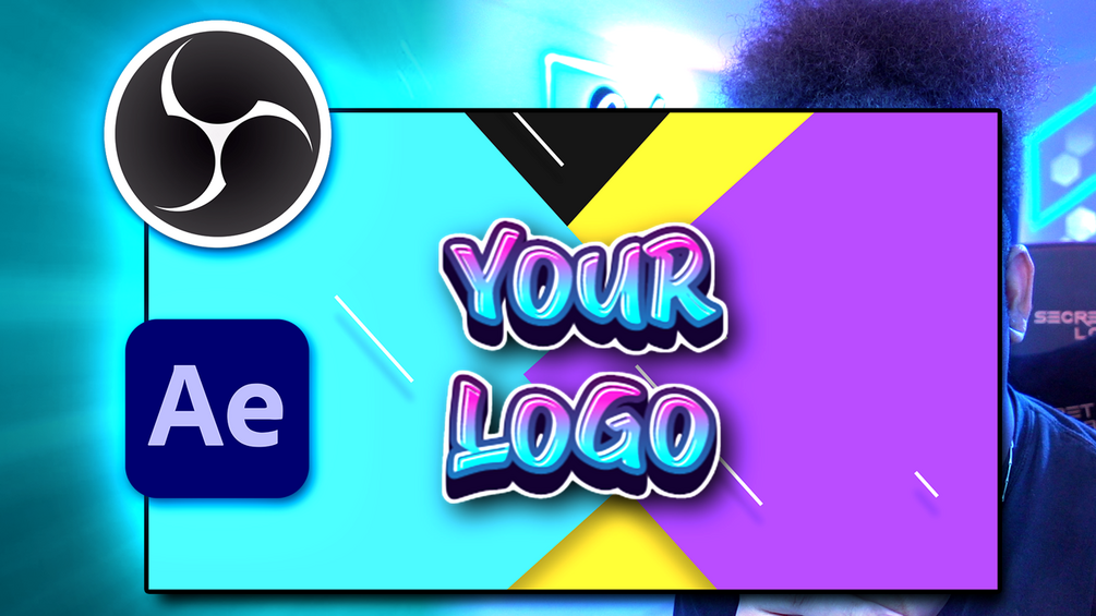 Stinger Transition TEMPLATE After Effects For OBS Studio SLOBS