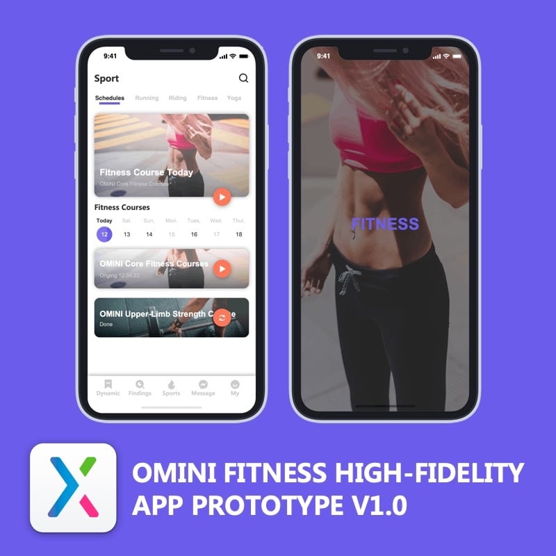 OMINI Fitness High-Fidelity Prototype V1.0