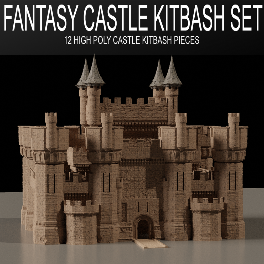 Fantasy Castle Kitbash Set