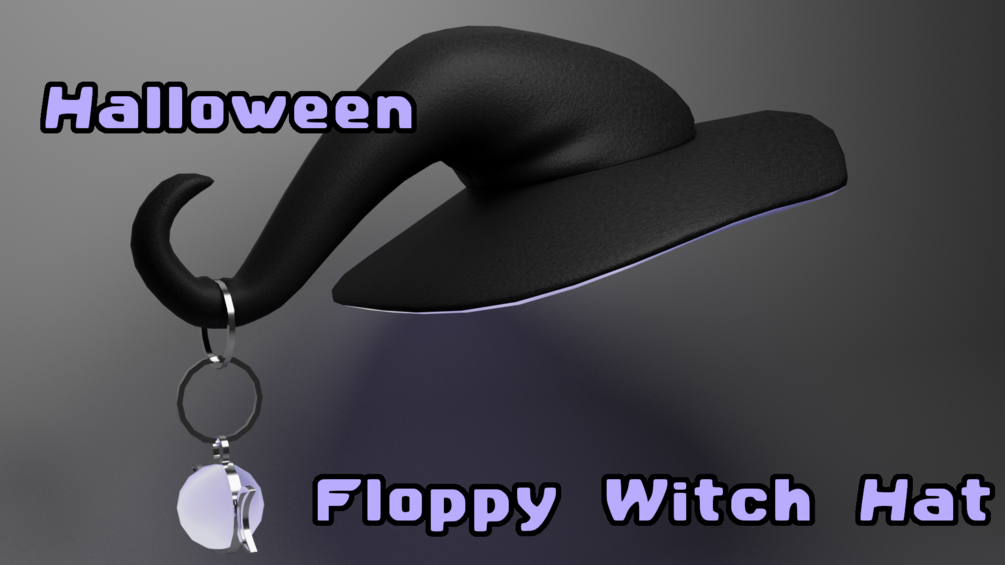 VRChat Halloween Floppy Witch Hat - PC/Quest