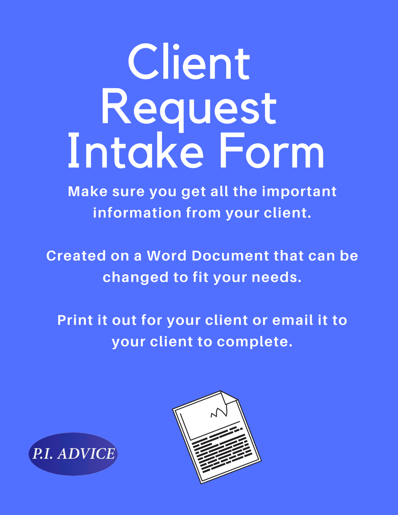 Client Request Intake Form
