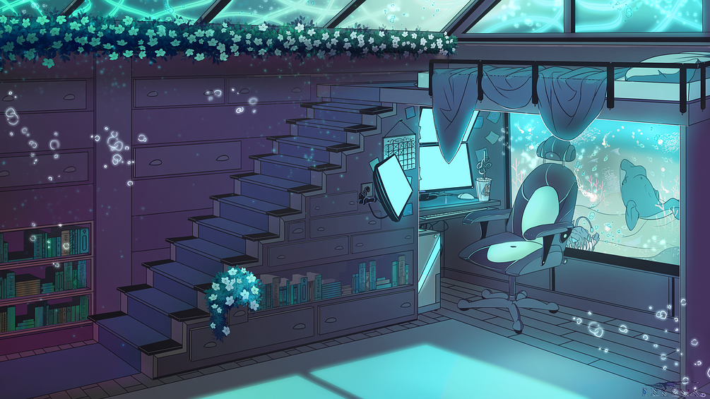 V-Tuber Background - The Aquarium