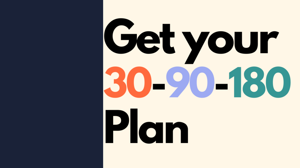 30 90 180 Day Plan Template