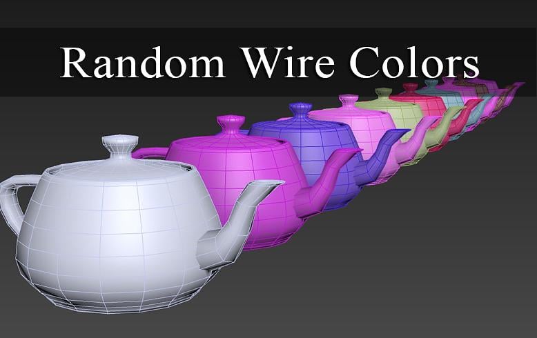 Random Wire Color - 3Ds Max Script