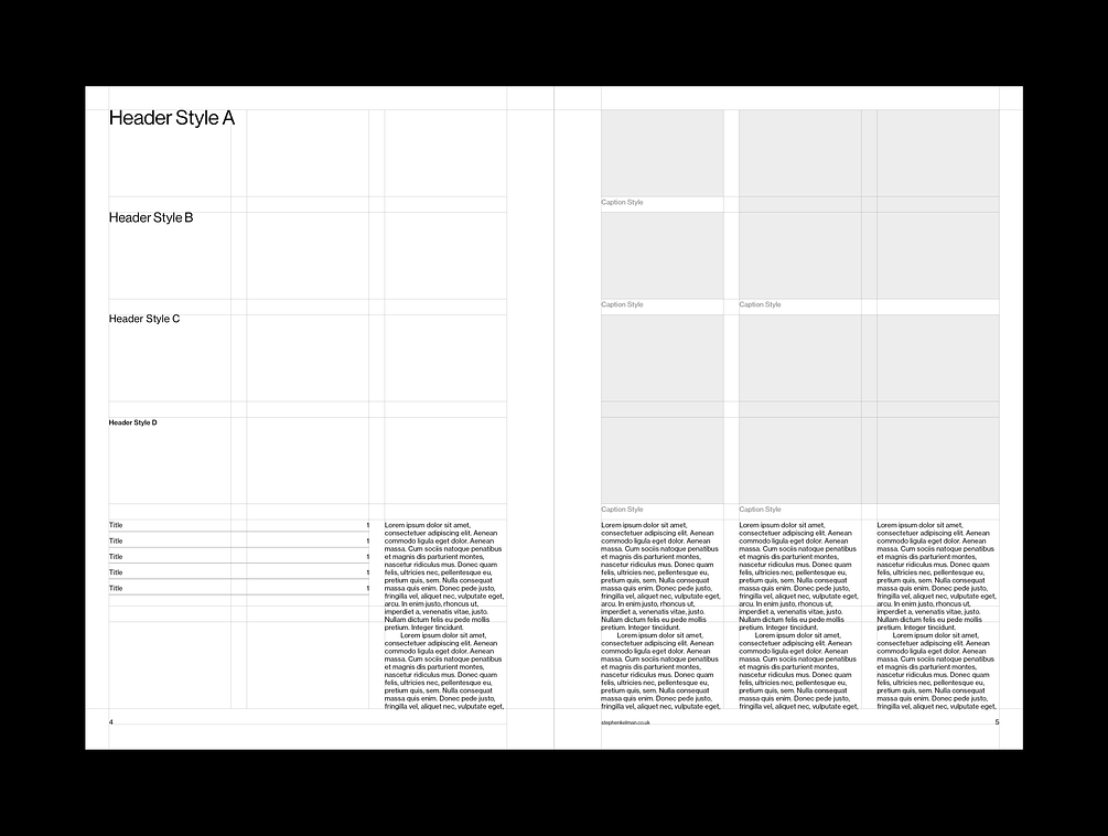 A4 Three Column Grid System for Adobe InDesign
