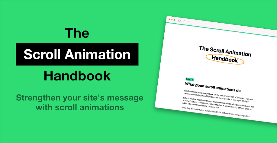The Scroll Animation Handbook