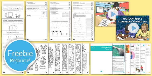 NAPLAN Year 3 Preparation and Practice Exams Resource Pack 1 -5