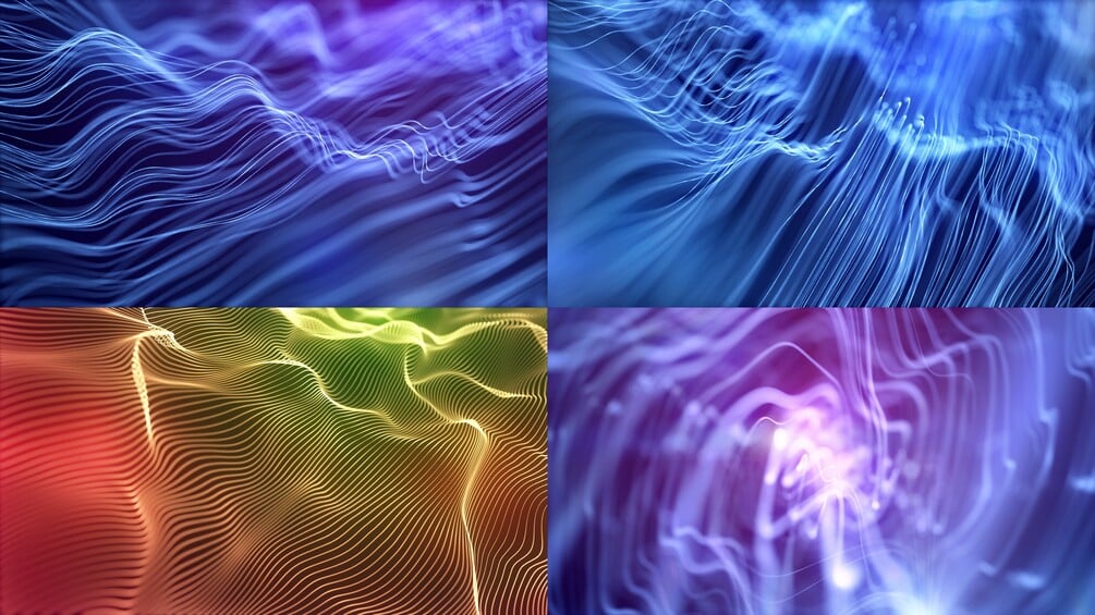 8K UHD Wallpapers Wave Strings Space