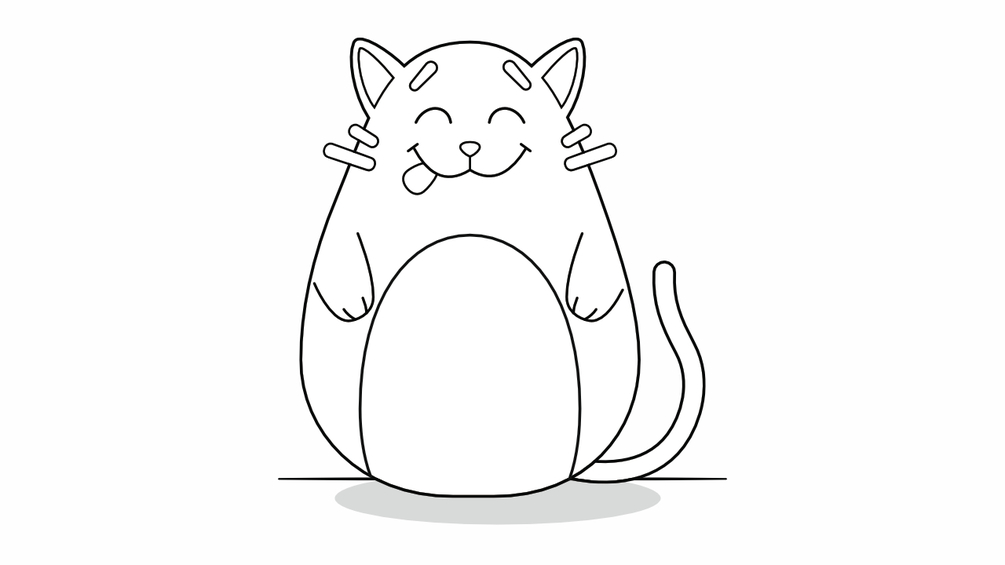 Cattitude Coloring Page vol01 P01