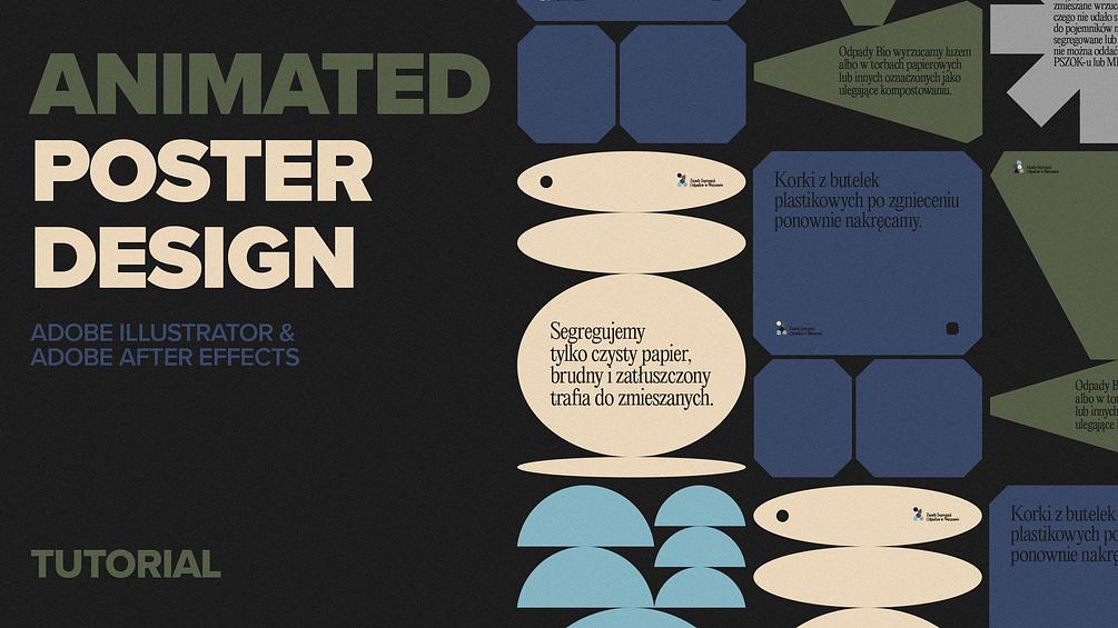 Animated Poster in Adobe Illustrator & After Effects