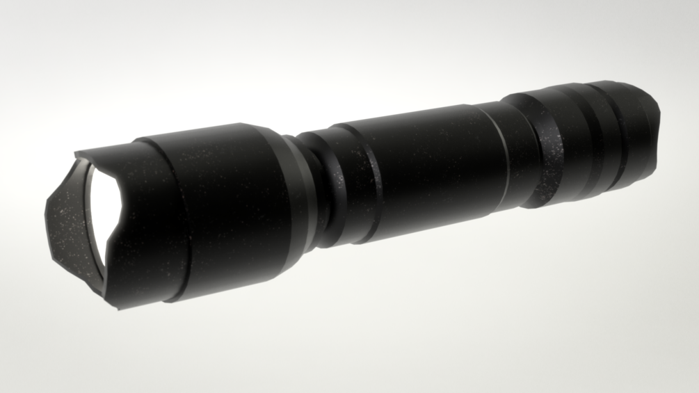 Tactical Flashlight (Fully Textured)