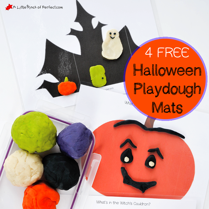 Halloween Playdough Mats: Printable Kids Activity