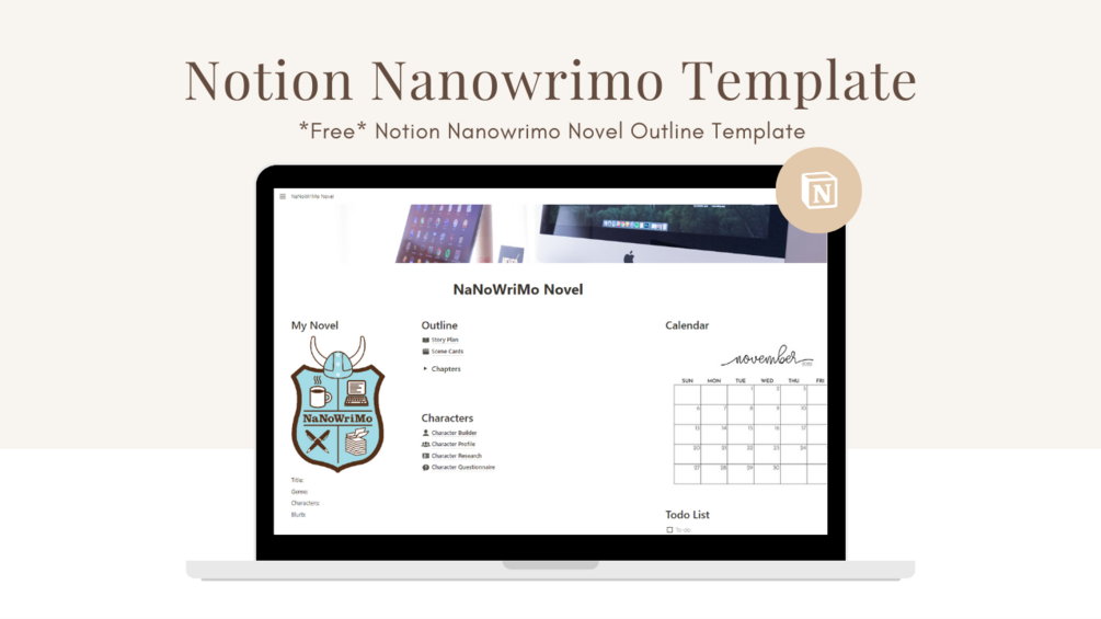 Notion NaNoWriMo Novel Outline Template