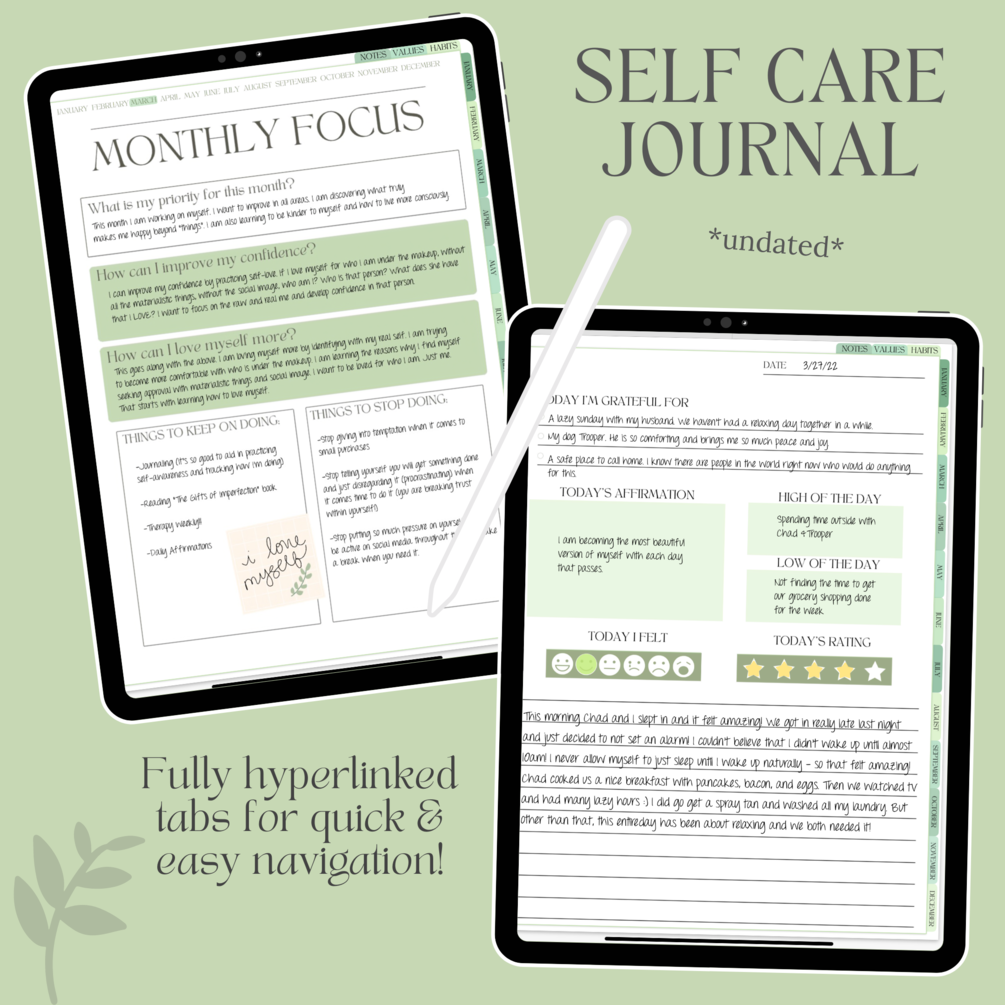 Self Care Journal