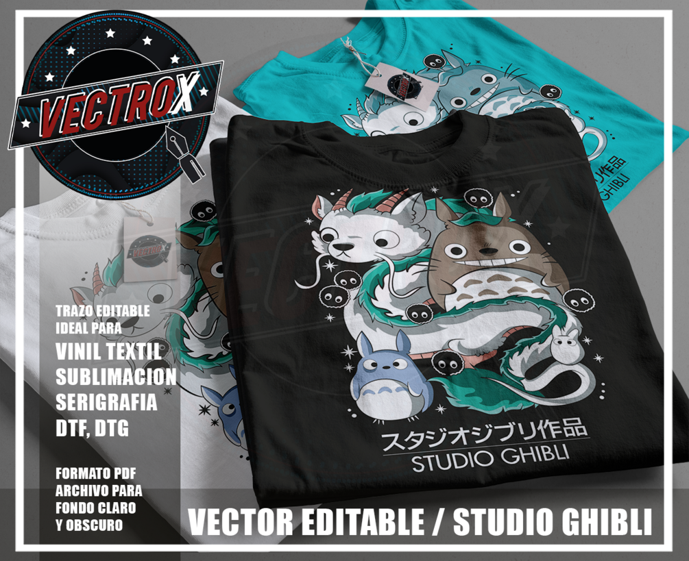 Vector Editable - Studio Ghibli