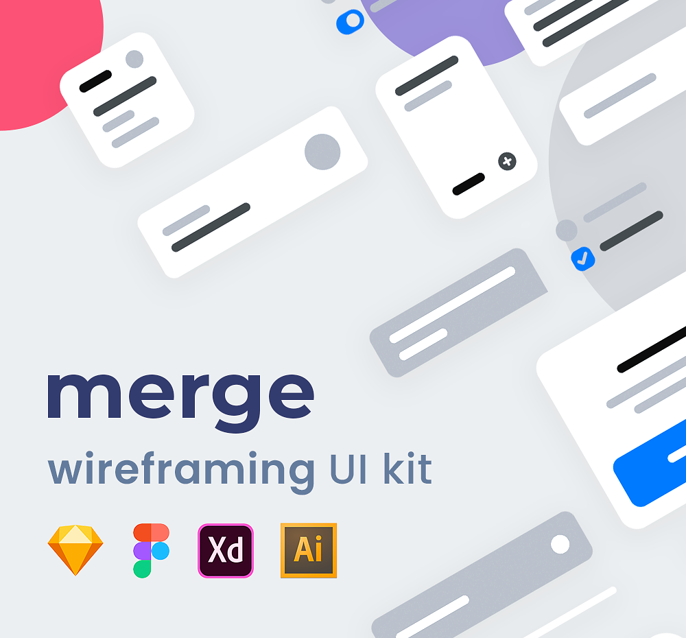 Merge Wireframing UI Kit