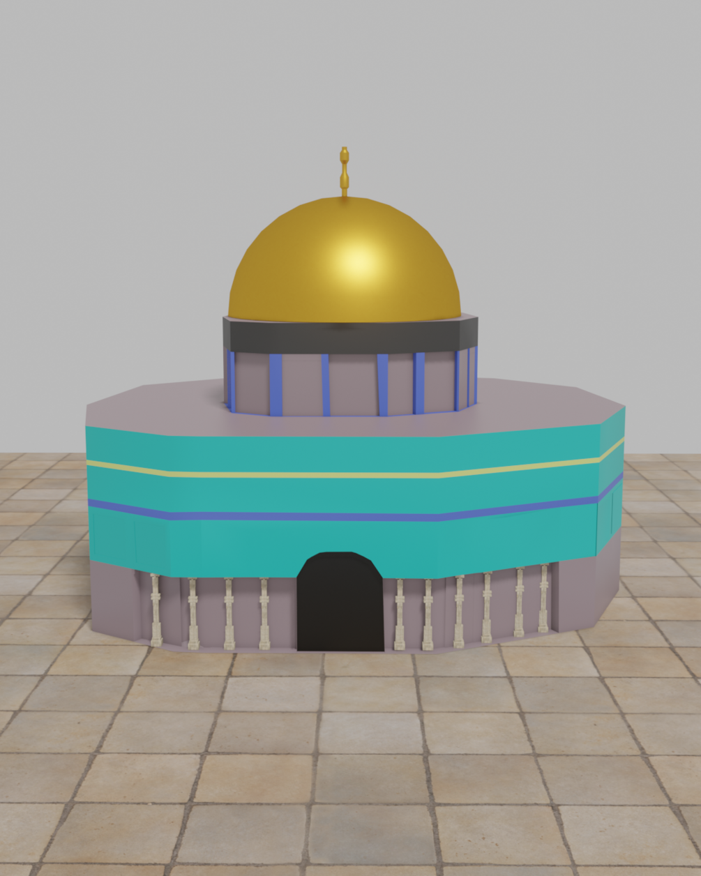 Dome of the rock(low poly)