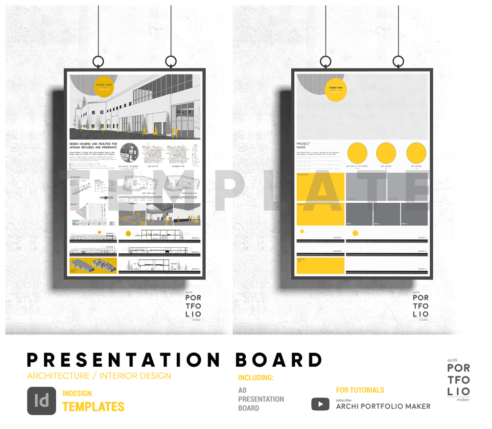 Architectural & Interior Design Presentation Board Templates