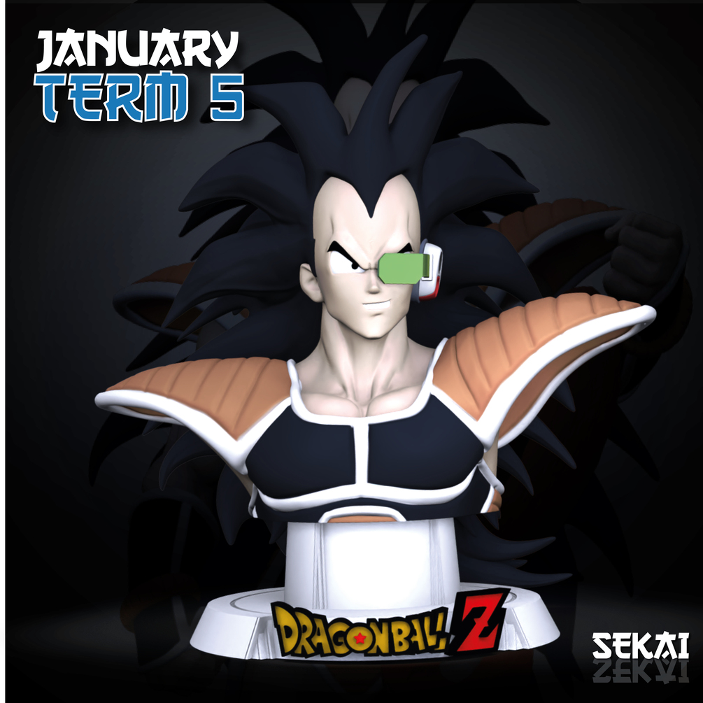 Raditz Bust - Sekai 3D Models - Tested and Ready for 3D printing
