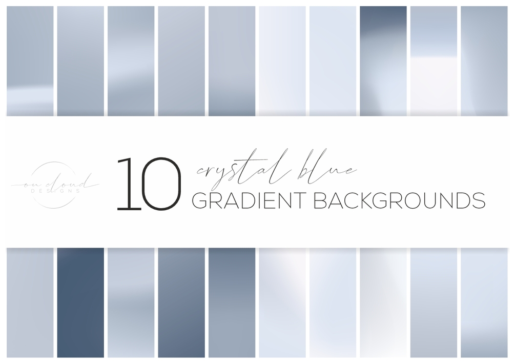 Crystal Blue Gradient Backgrounds