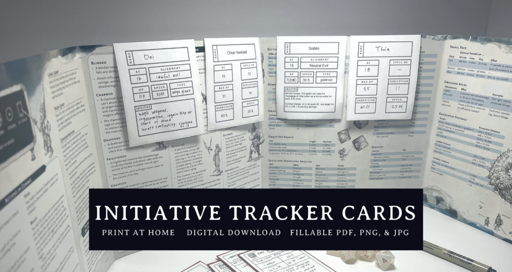 Initiative Tracker Cards