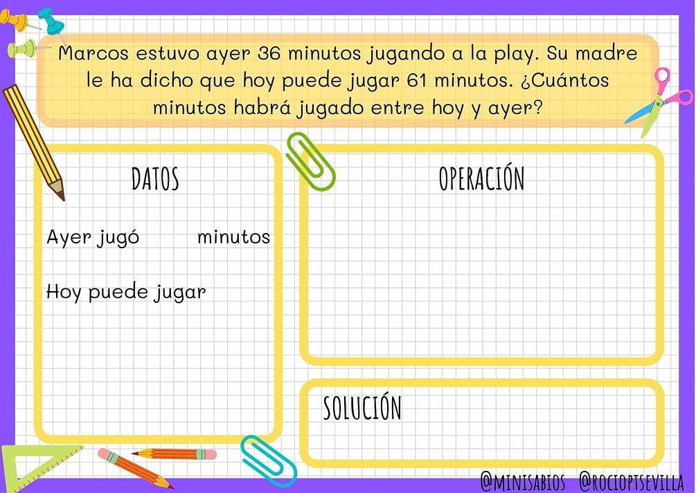 Problemas de sumas y restas con llevada