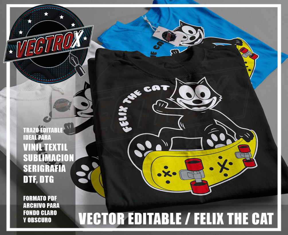 Vector Editable - Felix The Cat