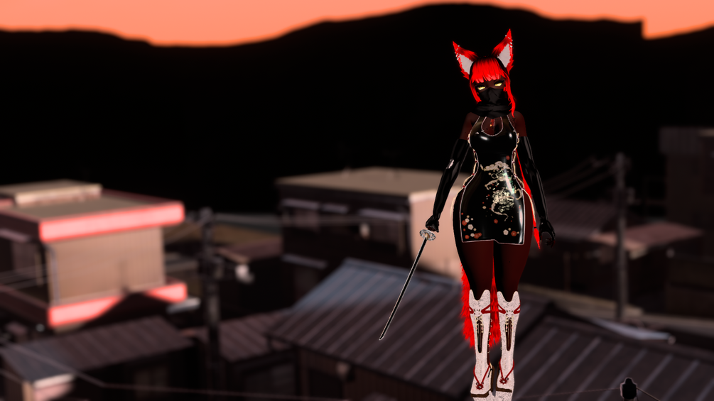 Kunoichi VRChat Avatar 3.0 [FBT Ready]