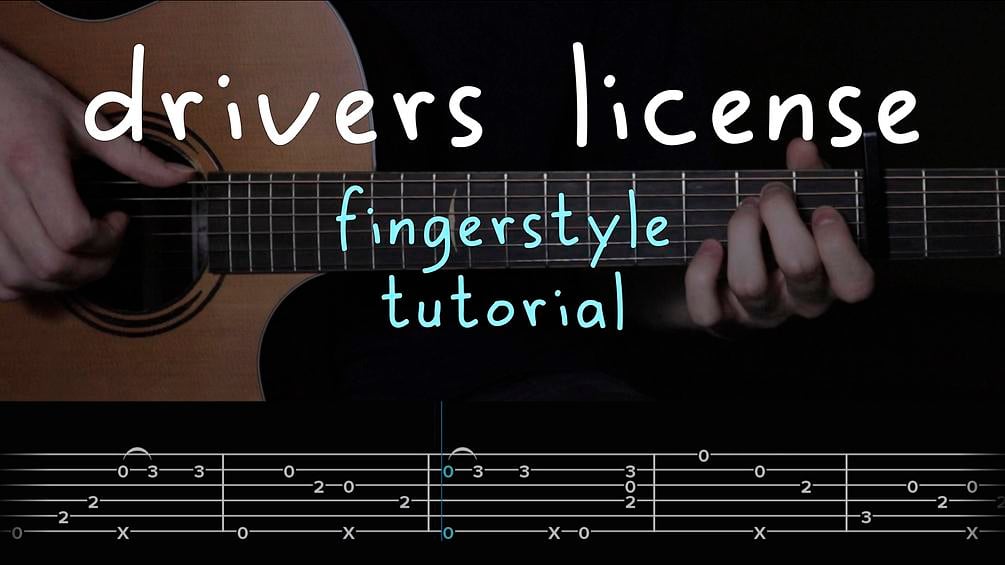 Olivia Rodrigo - drivers license (Guitar Tabs)