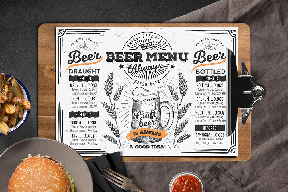 Beer Menu