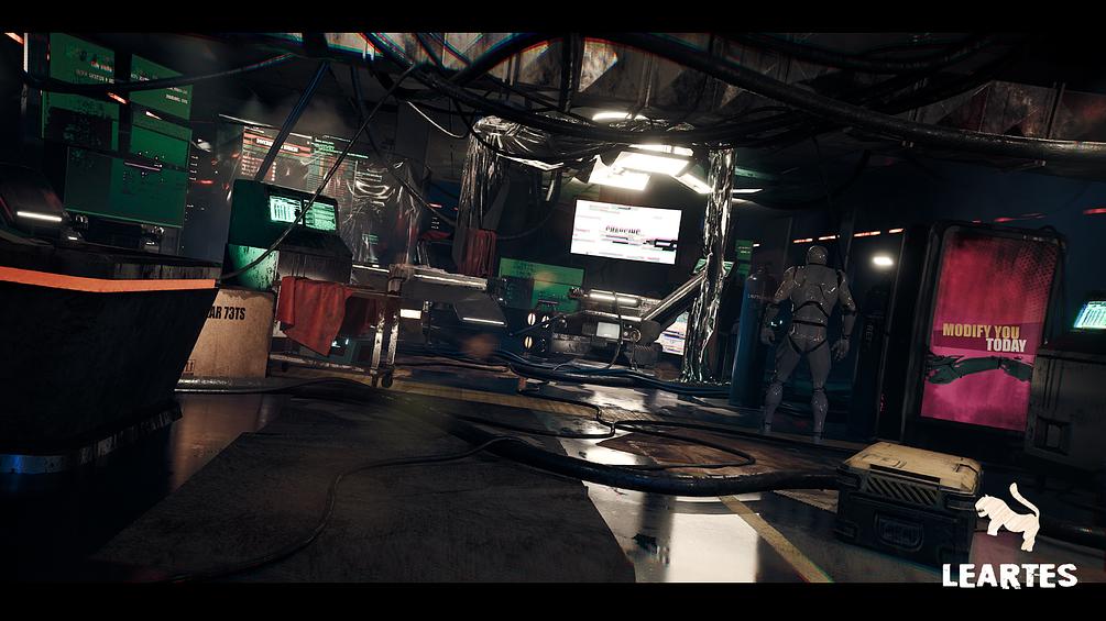 CyberPunk Laboratory/Research Center Interior Kitbash [Unity+Unreal Engine]