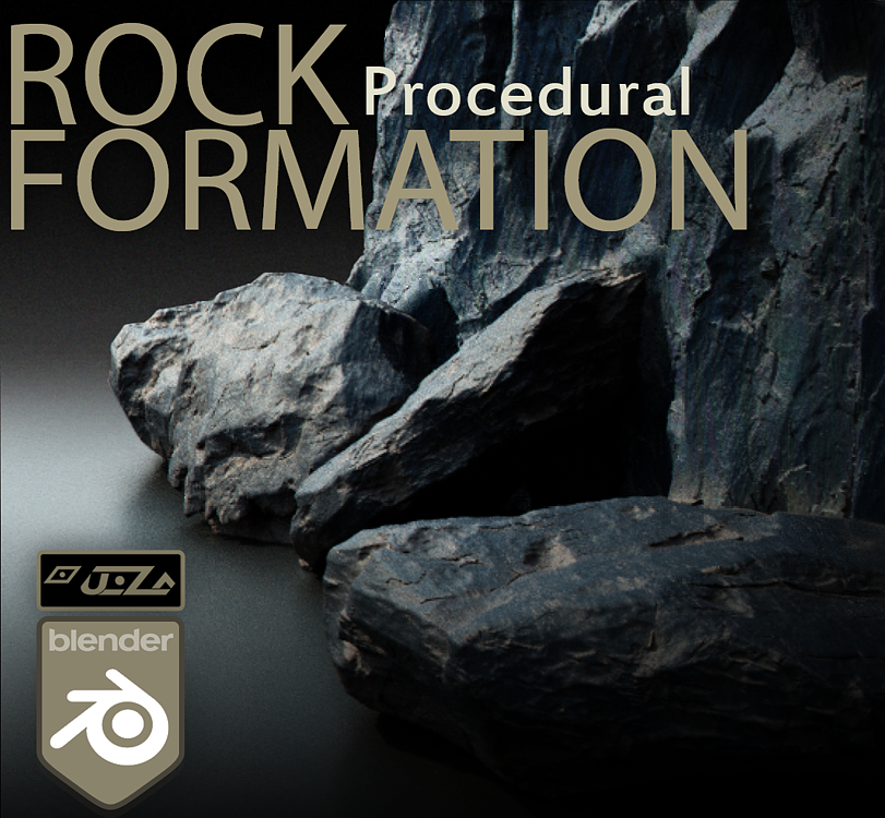Procedural Rock Formation for Blender