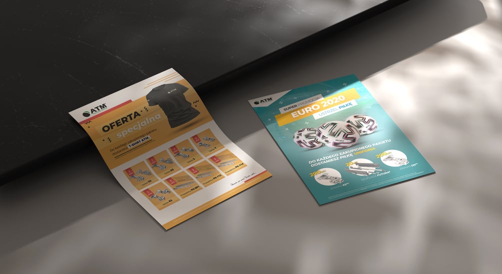 2 realistic A4 Brochure Mockup Format A4 210x297mm