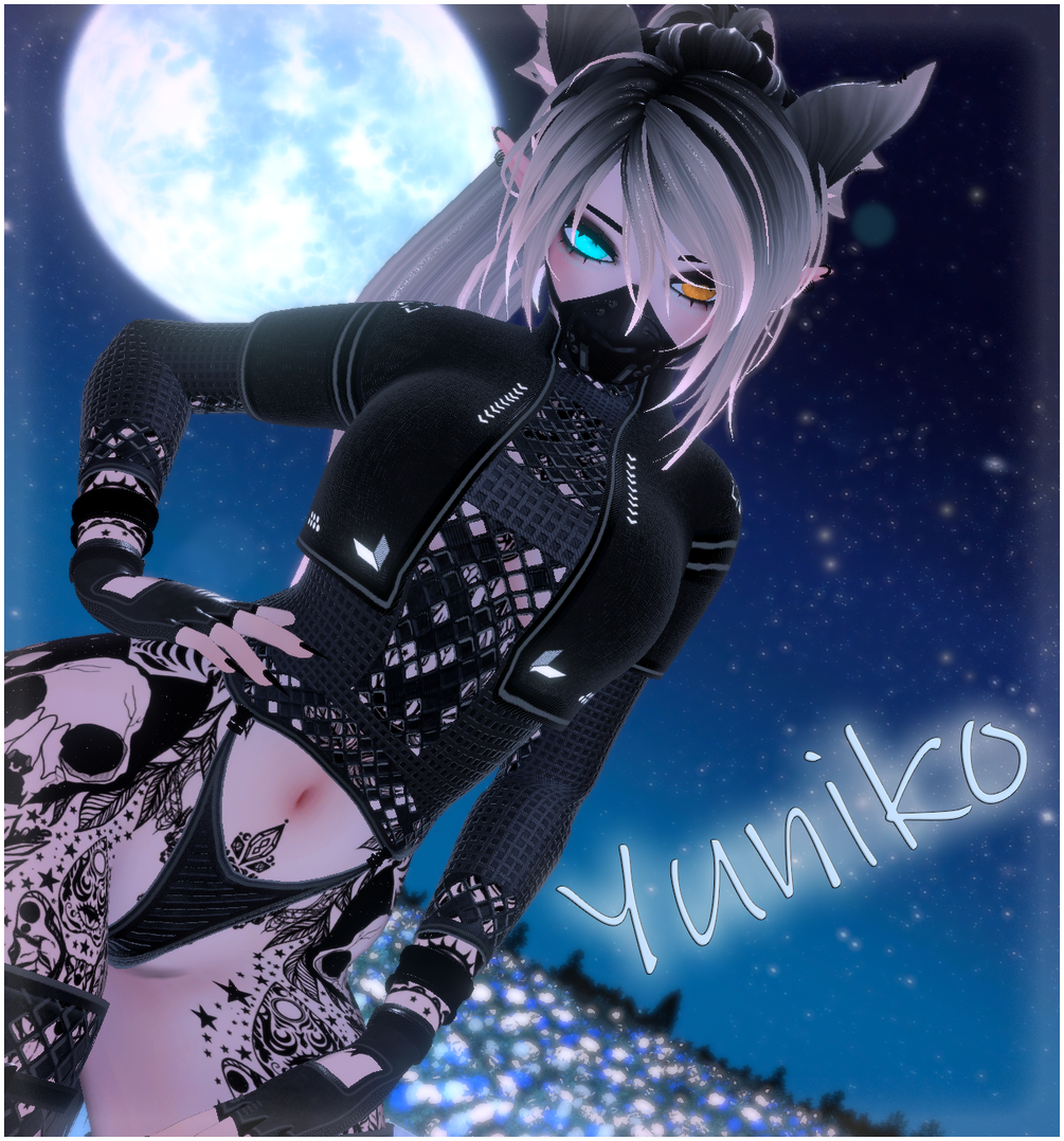 Yuniko - VRChat Avatar [3.0][3D Model][DPS][Physbone]
