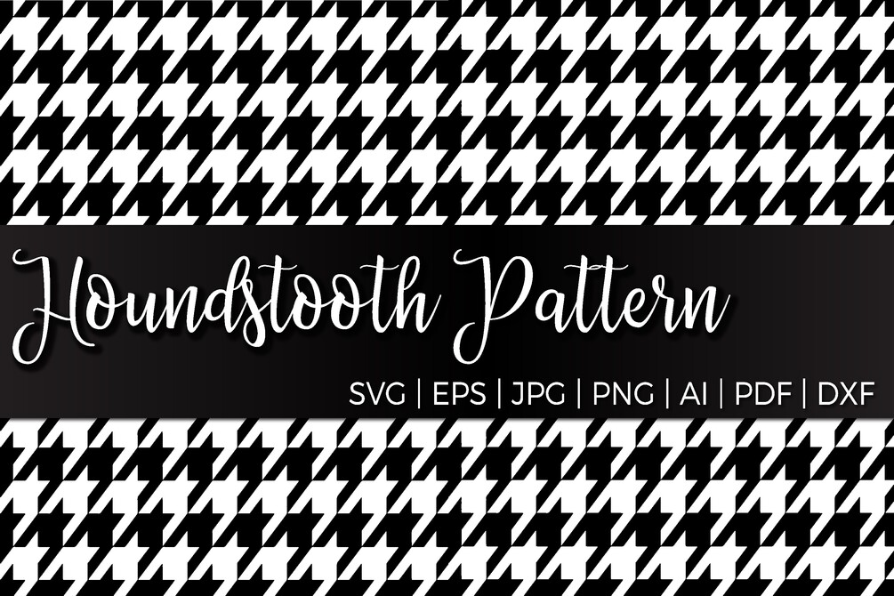 Houndstooth Pattern SVG File, EPS, JPG, AI, SVG, DXF,