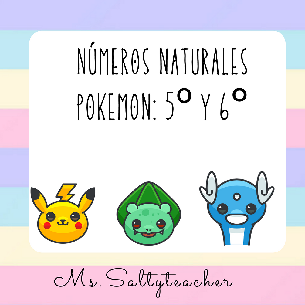 Pokémon números naturales