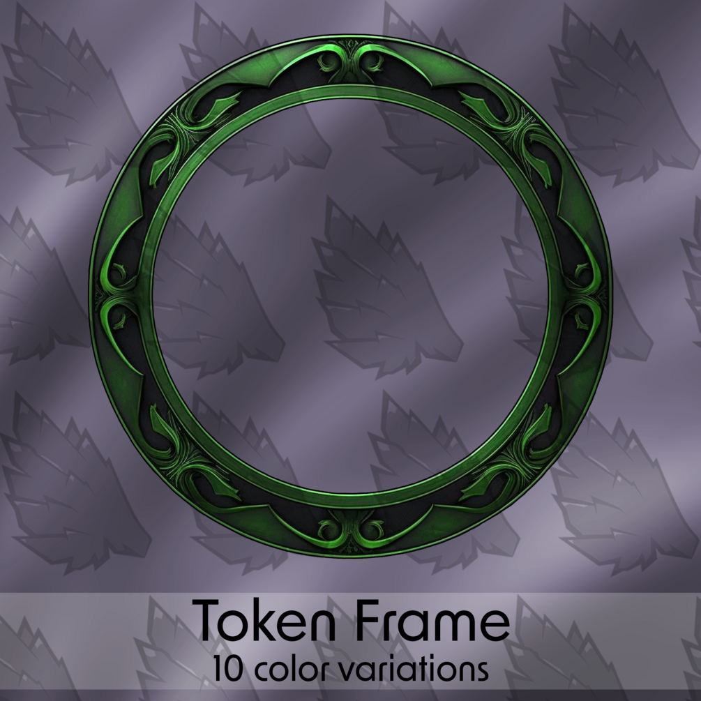 DND / Pathfinder / Token Frame / Token Border / Foundry VTT / Roll20 ...
